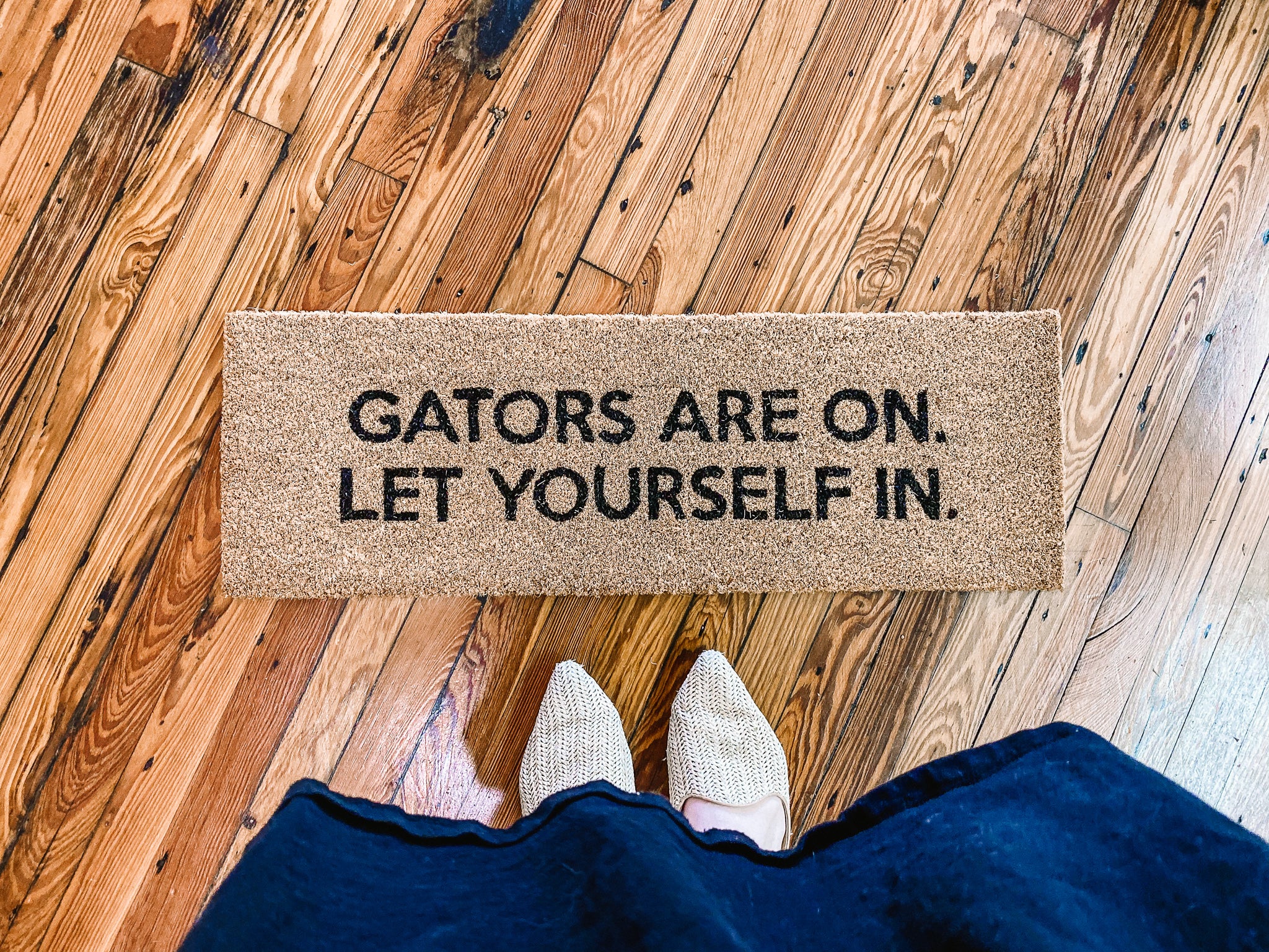 Gators Are On, Let Yourself In Skinny Door Mat | marley mae market ...