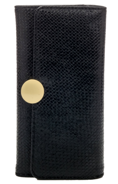 Black Faux Snakeskin Wallet | marley mae market & paperie